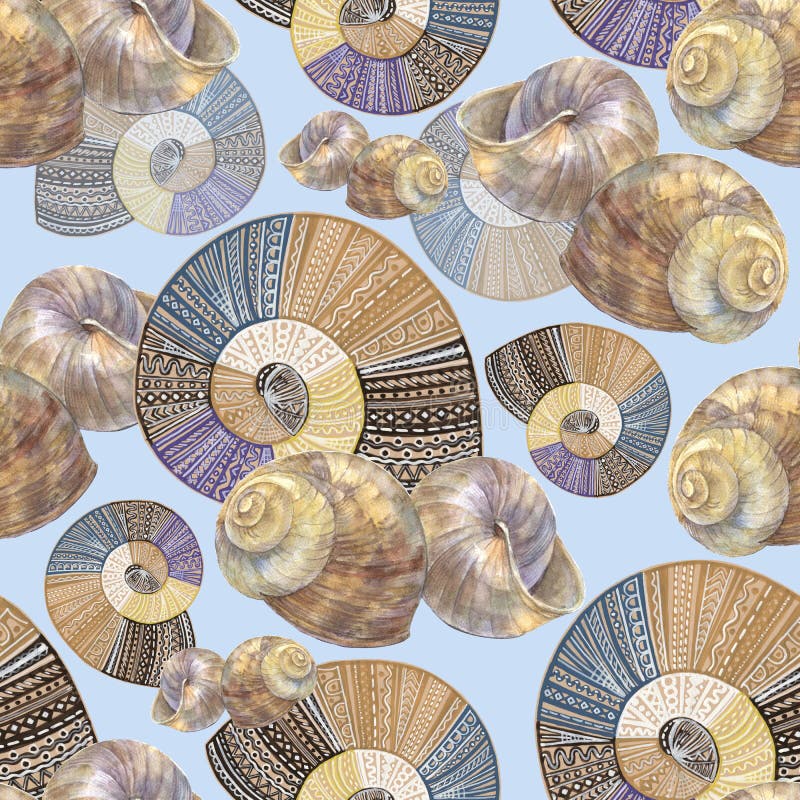 Shell Decorations Stock Illustrations – 416 Shell Decorations Stock ...