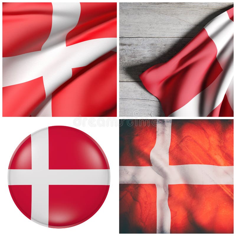 Denmark flag stock illustration. Illustration of national - 99190934