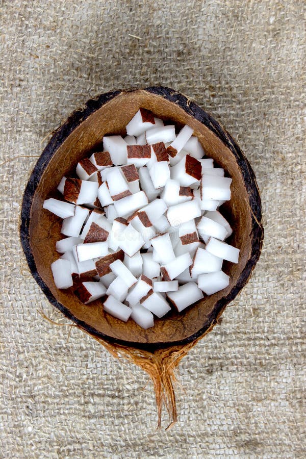 Composition with Fresh Coconut Stock Photo - Image of coconutmilk ...