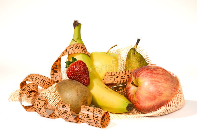 Composition of Fruit, Concept of Balanced Diet Stock Photo - Image of ...