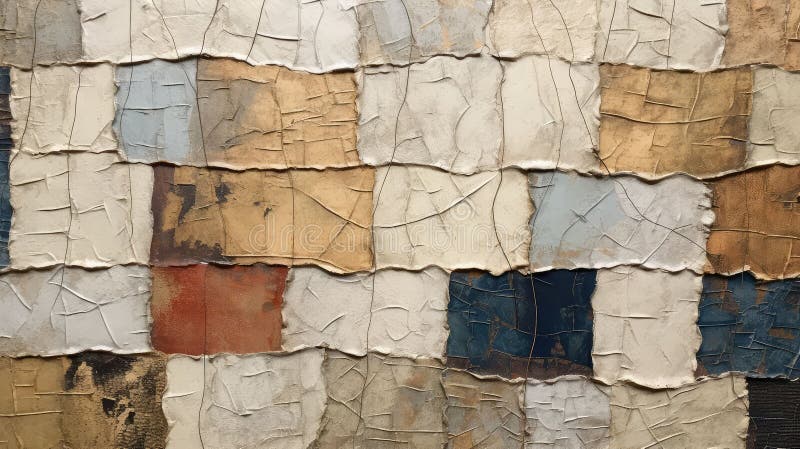 Composition Glued Paper Texture Stock Photo - Image of artwork, layered ...