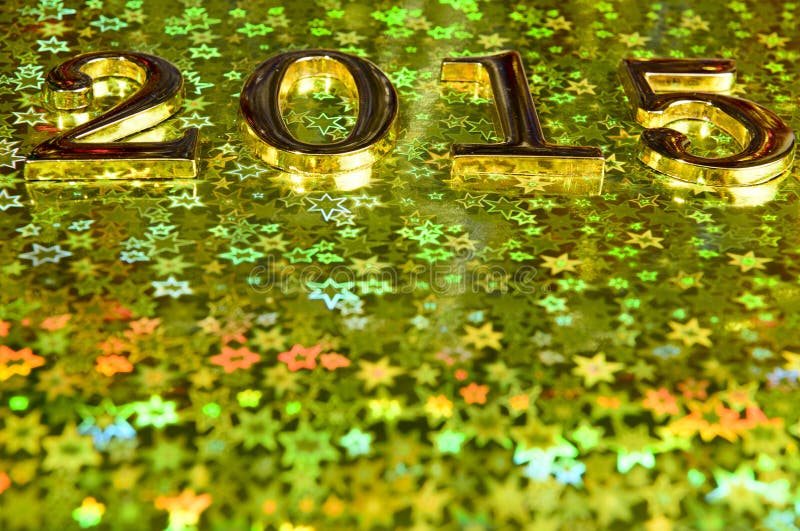 Composition of Golden Numbers 2015 Year Stock Photo - Image of numbers ...