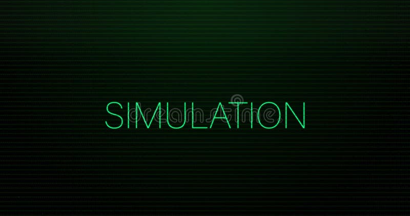 Composition of Green Simulation Text Over Green Stripes Stock ...