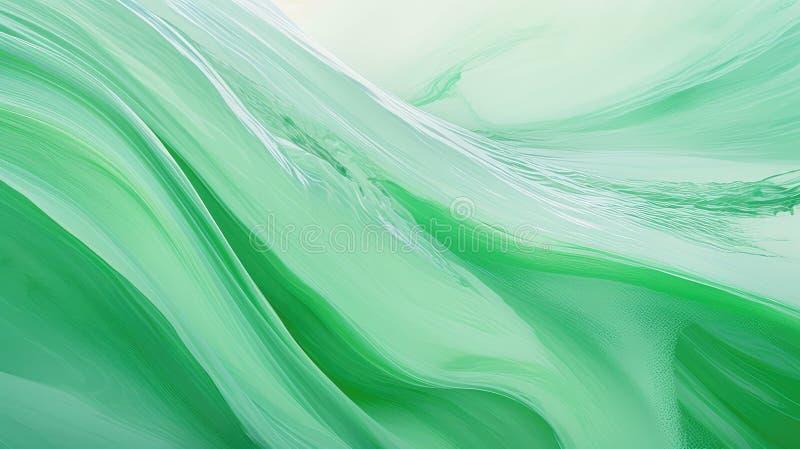Composition Green Wave Pattern Stock Illustration - Illustration of ...