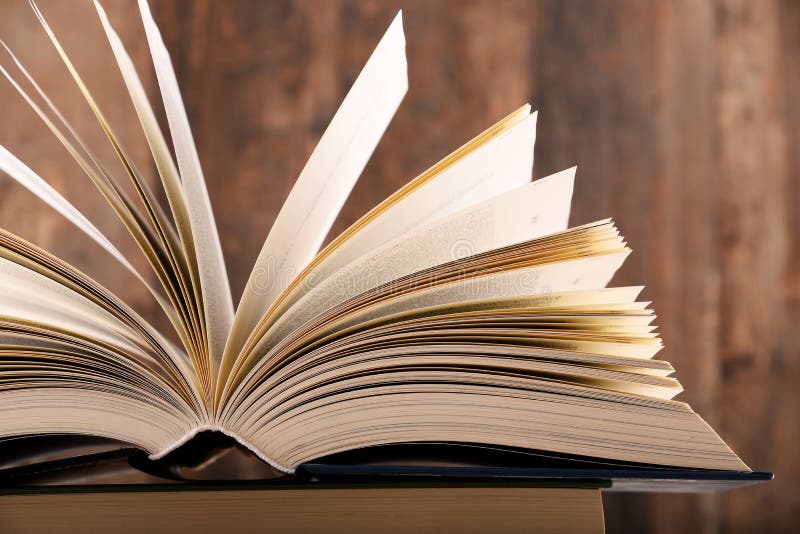 Composition with Hardcover Book in the Library Stock Photo - Image of ...