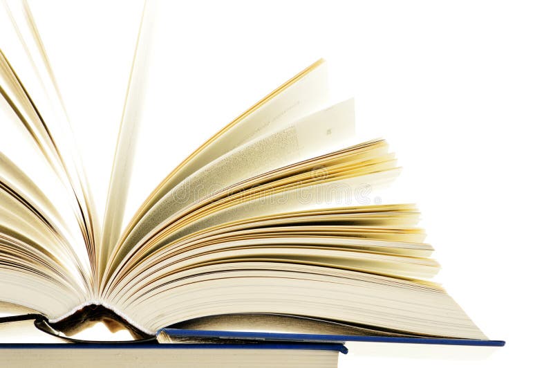 Composition with Hardcover Books Isolated on White Stock Photo - Image ...