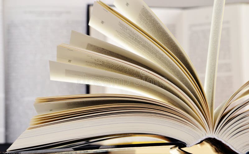 Composition with Hardcover Books in the Library Stock Image - Image of ...