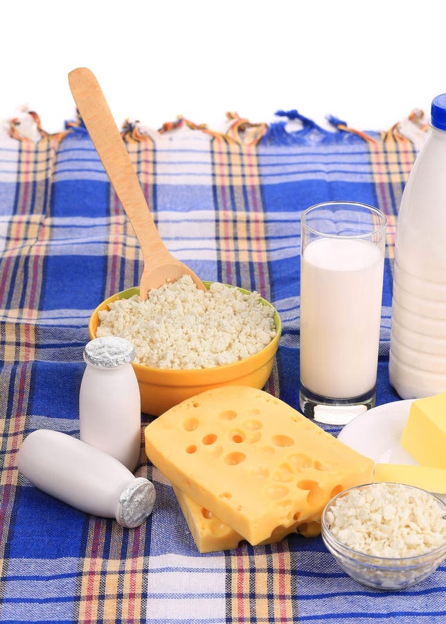 Composition of Healthy Breakfast Products Stock Photo - Image of milk ...