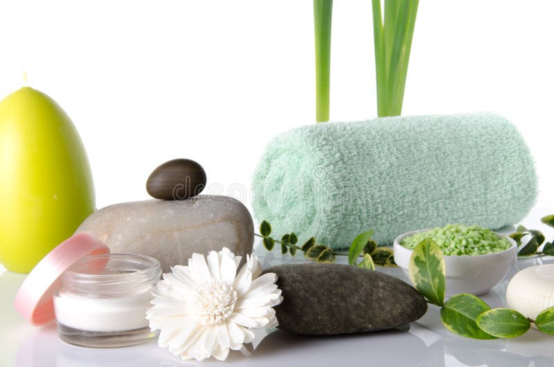Composition of Hygiene and Wellness Accessories Stock Image - Image of ...
