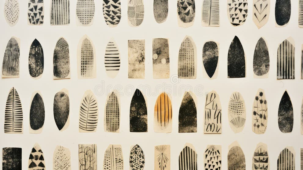 Composition Ink Stamp Texture Stock Illustration - Illustration of ...