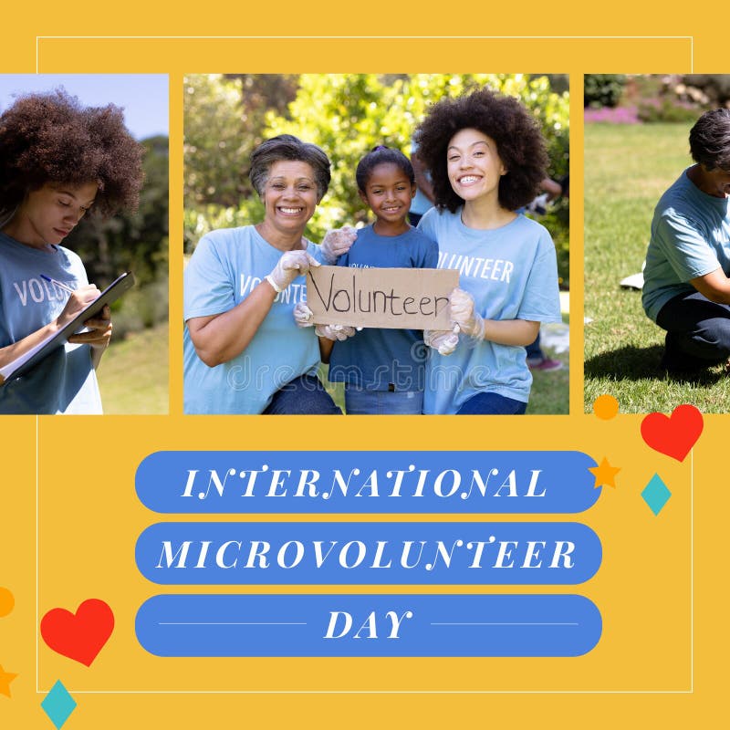 Composition of International Microvolunteering Day Text and Diverse ...