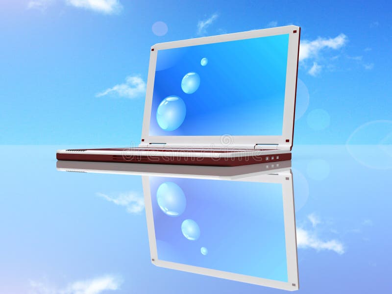 Composition With Laptop Computer Picture. Image: 17307869