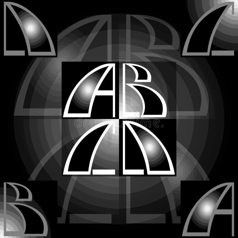 Abcd black and white stock illustration. Illustration of document ...