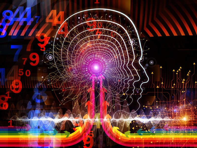 Paradigm of Human Technology Stock Illustration - Illustration of ...