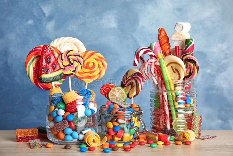 Composition with Many Different Candies Stock Photo - Image of color ...