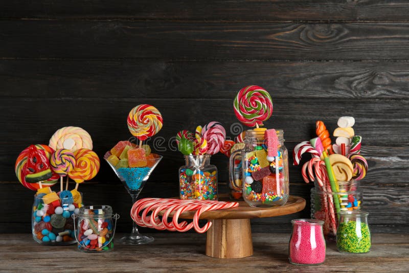 Composition with Many Different Candies Stock Image - Image of candy ...