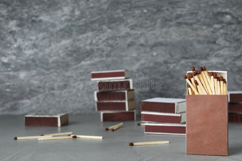 Matches on a table closeup stock image. Image of match - 107790011
