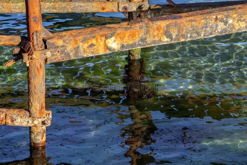 The colors of the rust. stock photo. Image of outdoors - 182976572