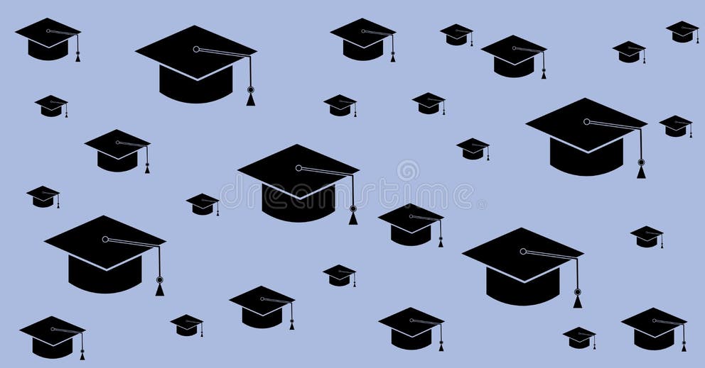 Multiple Graduation Hats Stock Illustrations – 33 Multiple Graduation ...