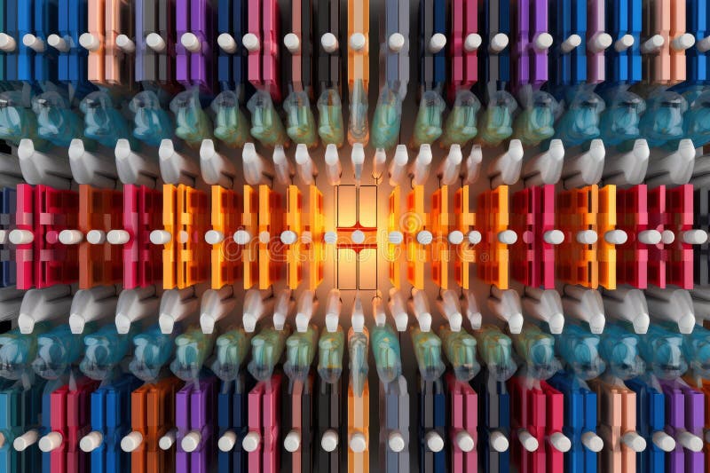 A Composition of Multiple Vials Filled with Colorful Vaccines, Arranged ...