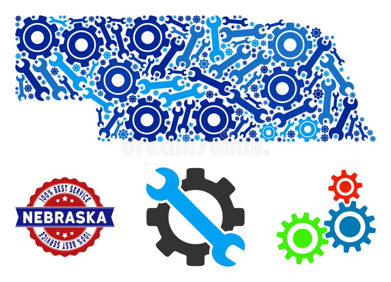 Tools Nebraska State Map Stock Illustrations – 11 Tools Nebraska State ...