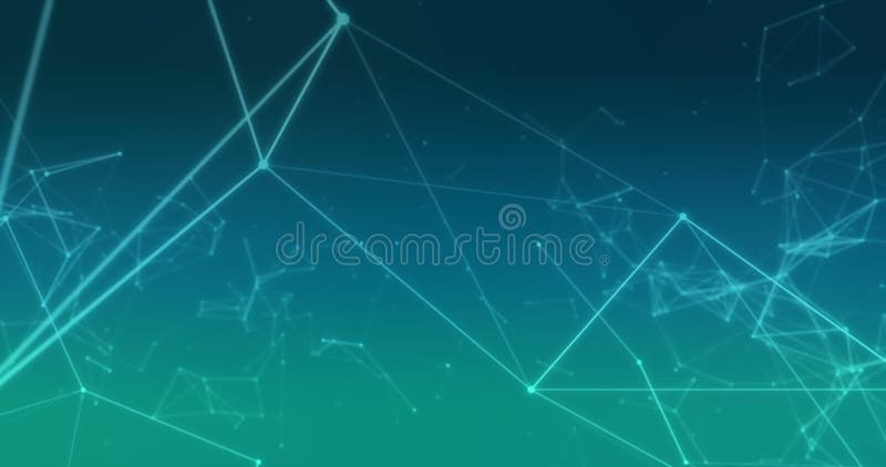 Composition of Network of Connections on Green Background Stock ...