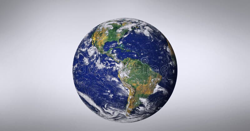 Composition of Network of Connections Over Globe on White Background ...