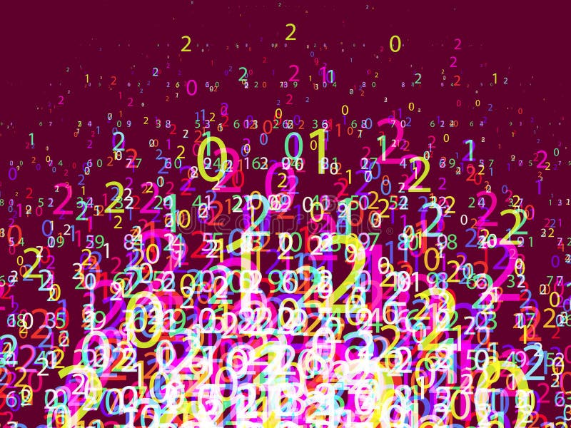 Composition of Numbers, Vector Stock Vector - Illustration of chaos ...