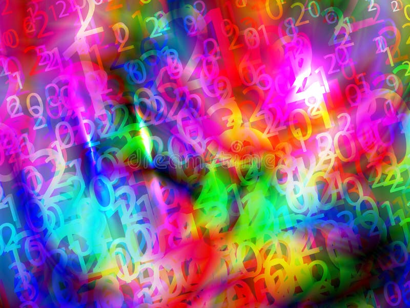 Composition of Numbers, Vector Stock Vector - Illustration of graphic ...