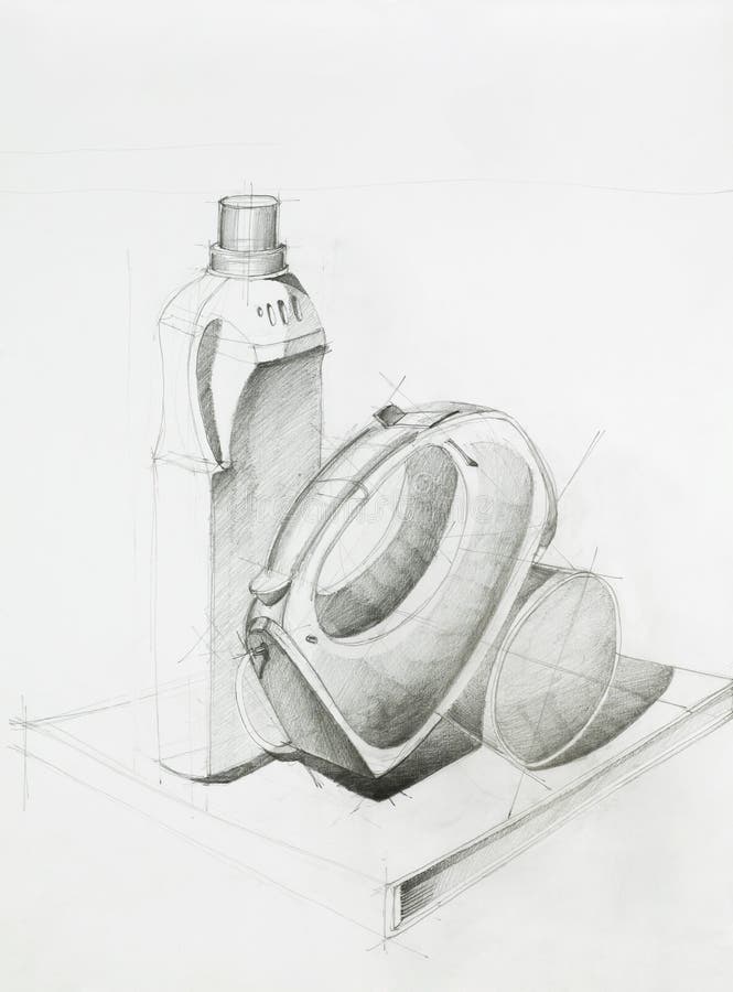 Composition with objects stock illustration. Illustration of ...