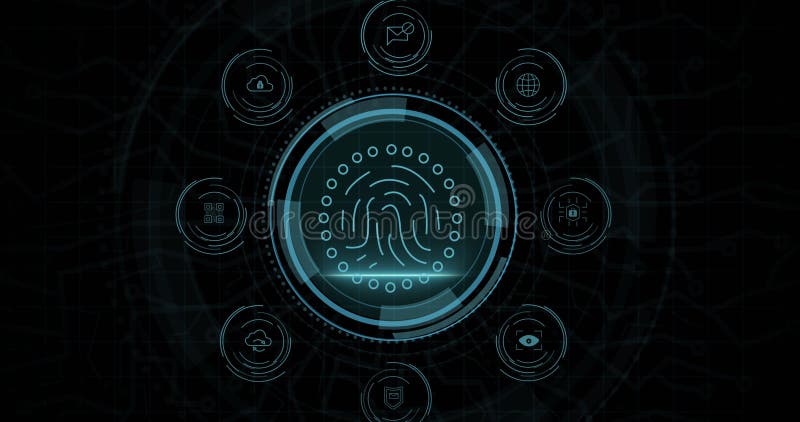 Fingerprint Animation Stock Illustrations – 100 Fingerprint Animation ...