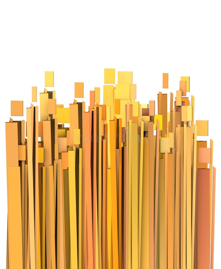 3d Rectangular Shapes in Multiple Color Stock Illustration ...