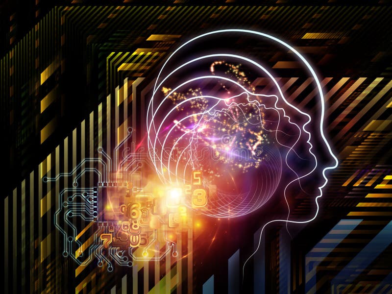 Lights of Consciousness stock illustration. Illustration of glow - 30952255