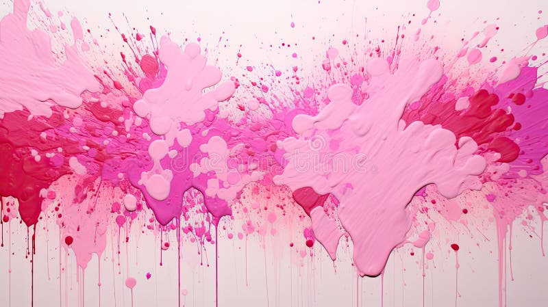 Composition Pink Paint Splat Stock Illustration - Illustration of ...