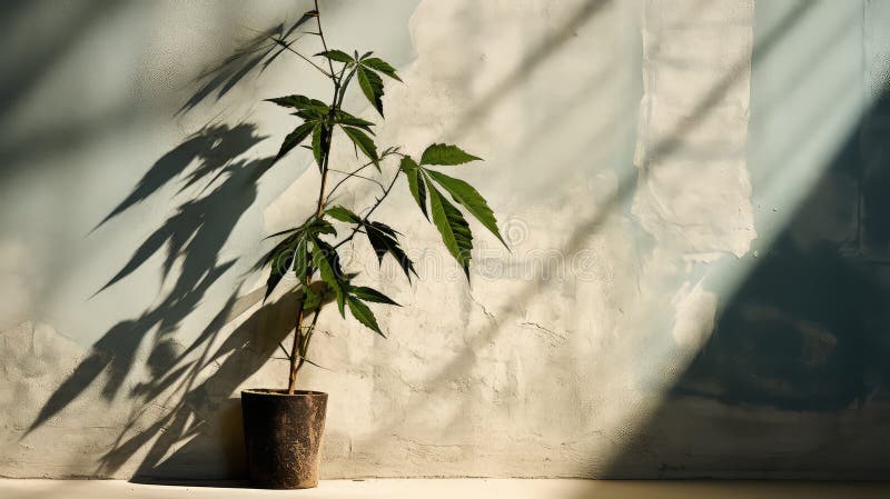 Composition plant shadows stock illustration. Illustration of depth ...