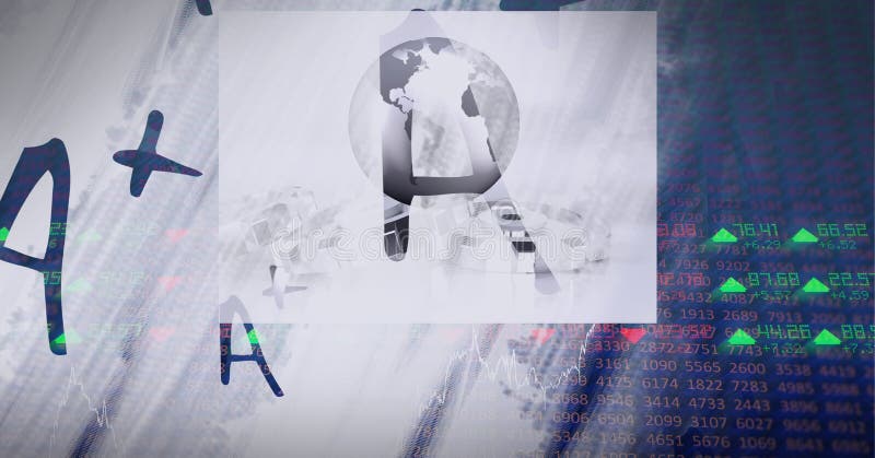 Composition of a Plus Rating Over Globe and Financial Data Processing ...