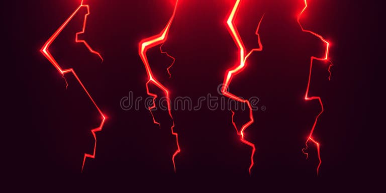 Background of Realistic Gradient Lightning Stock Illustration - Illustration of glowing ...