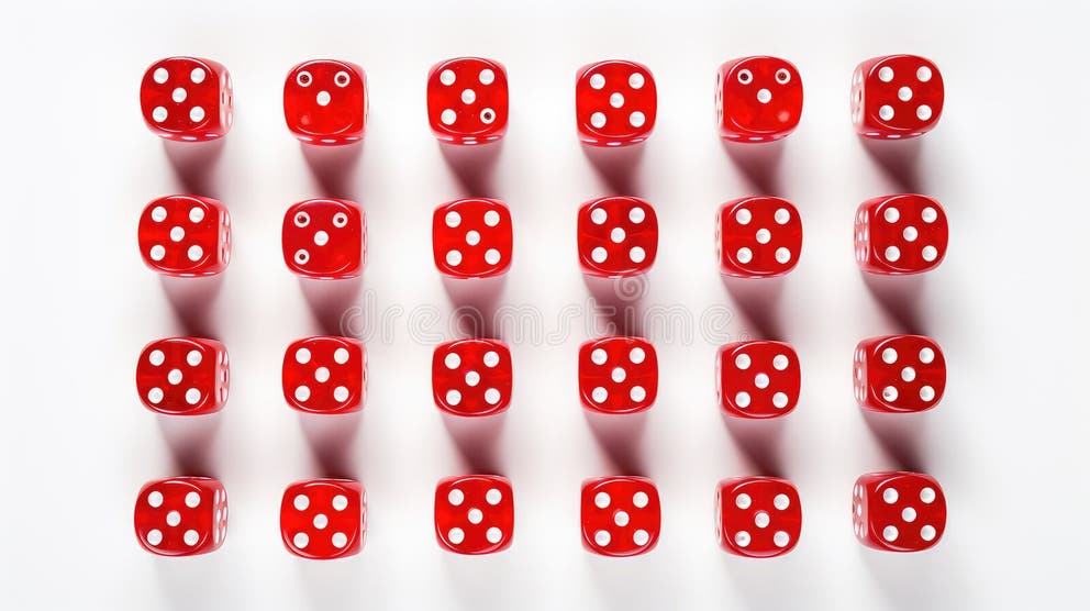 Composition red dice stock illustration. Illustration of generated ...