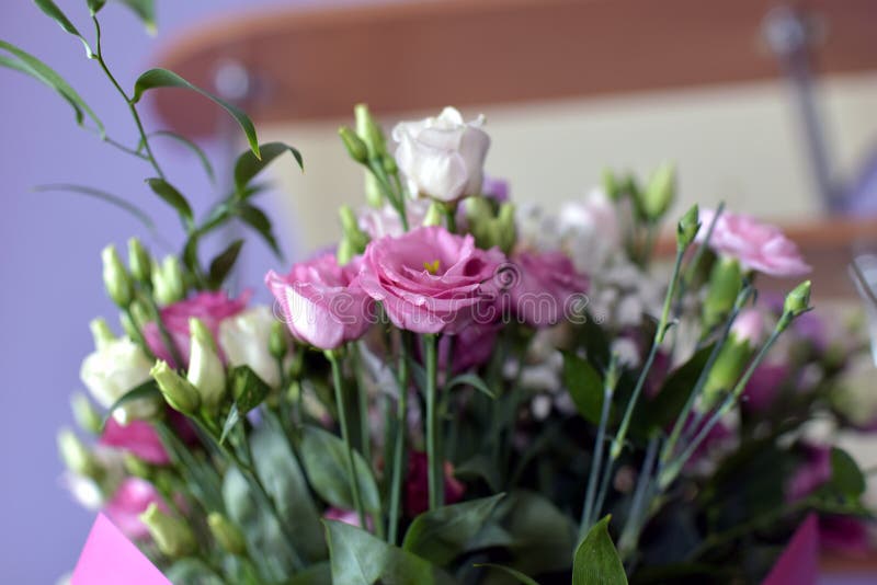 Composition of Roses, Spring Flower Bouquet Stock Image - Image of ...