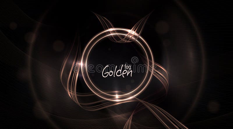 Composition with a Round Frame, Wavy Ribbons and a Small Mesh Pattern ...