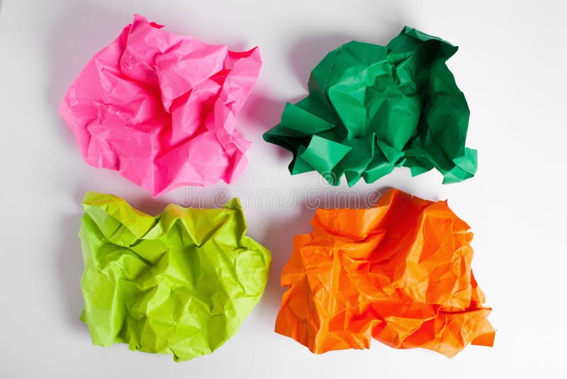 White rumpled paper stock photo. Image of desk, attach - 3238738