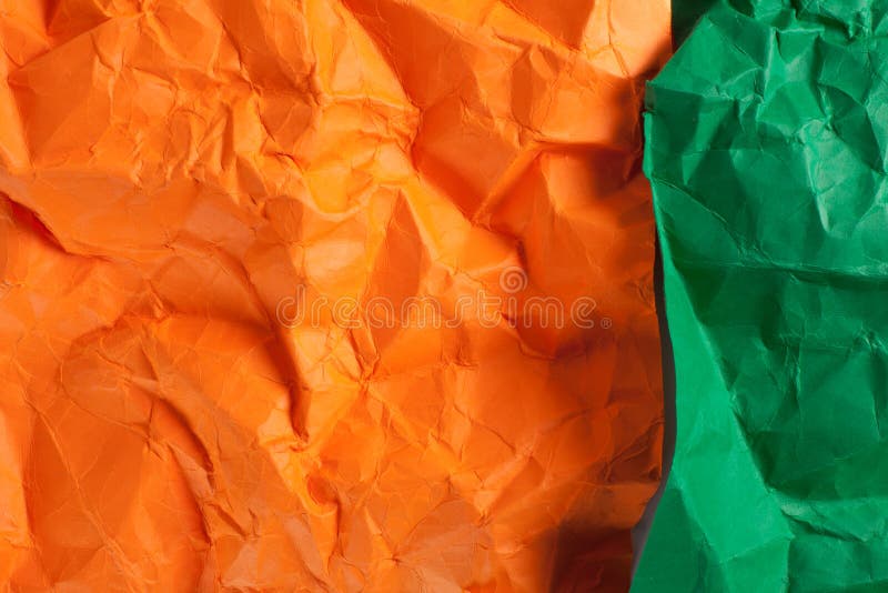 Composition of Rumpled Paper Sheets Placed on a White Background Stock ...