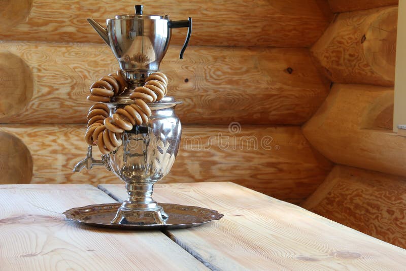 Composition with samovar stock image. Image of decoration - 76376013