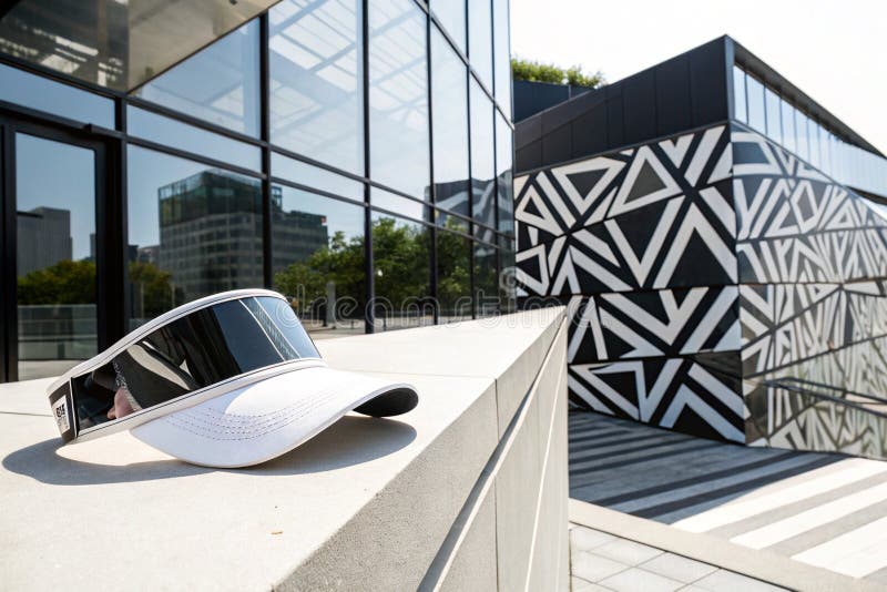 Composition of Several Photos of Visor Over Building Porch Stock ...