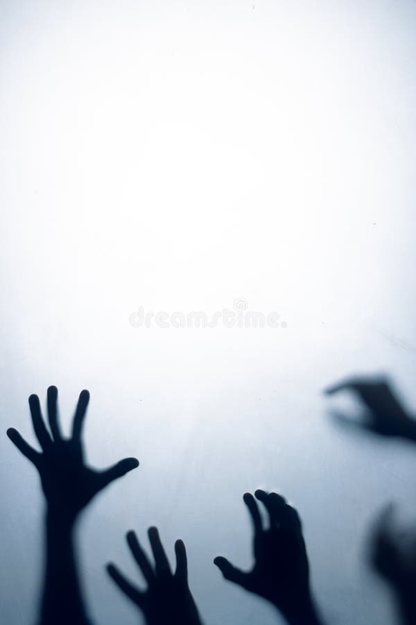 Composition of Shape of Multiple Black Hands on White Background Stock ...