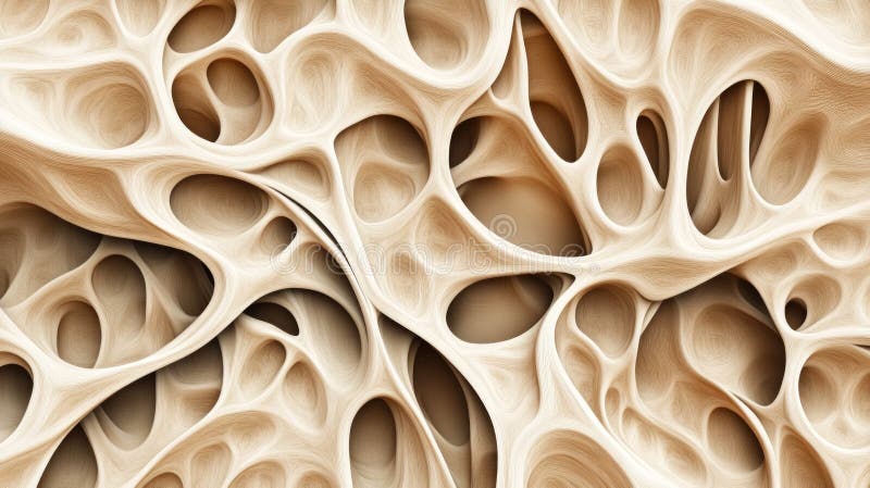 Intricate Biomorphic Pattern Featuring Vine-like Designs in Fluid, High ...