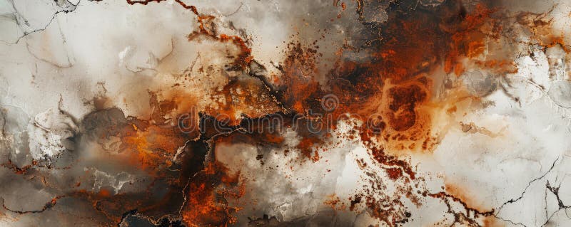 A Composition Showcasing the Natural Patterns of Rust Spreading Over a ...