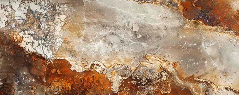 A Composition Showcasing the Natural Patterns of Rust Spreading Over a ...