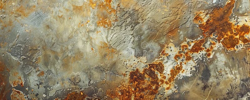 A Composition Showcasing the Natural Patterns of Rust Spreading Over a ...