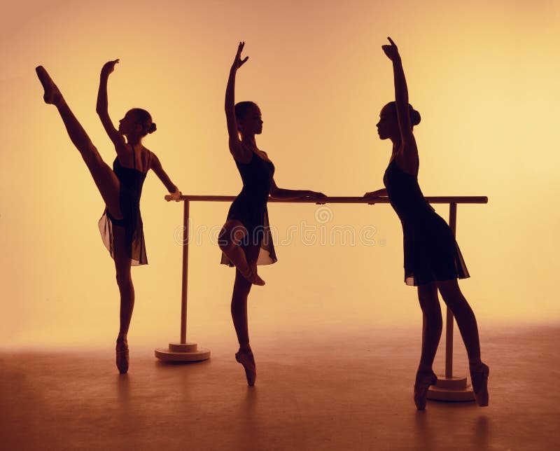 156 Three Young Ballet Dancers Dance Studio Stock Photos - Free ...